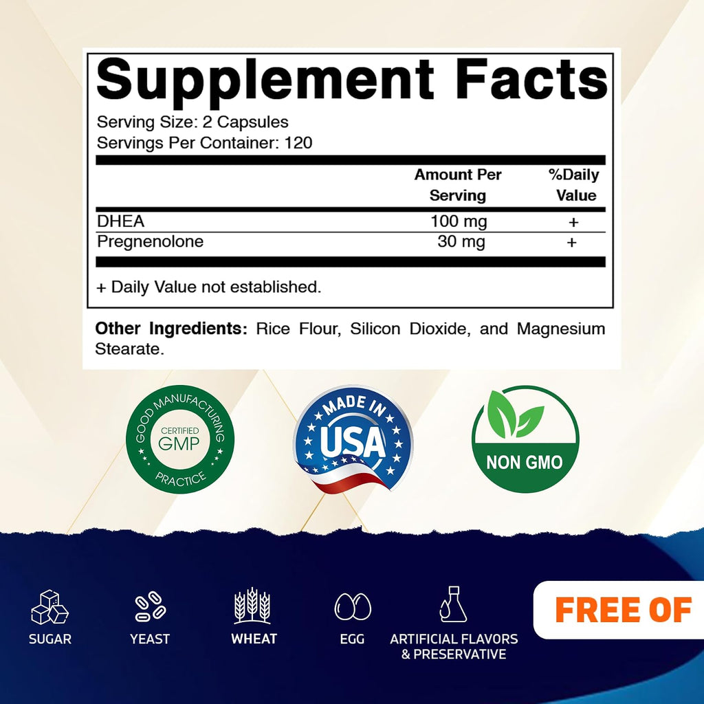 Pregnenolone support for hormone balance