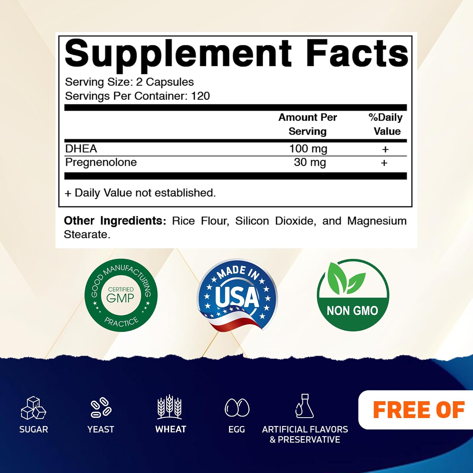Pregnenolone support for hormone balance