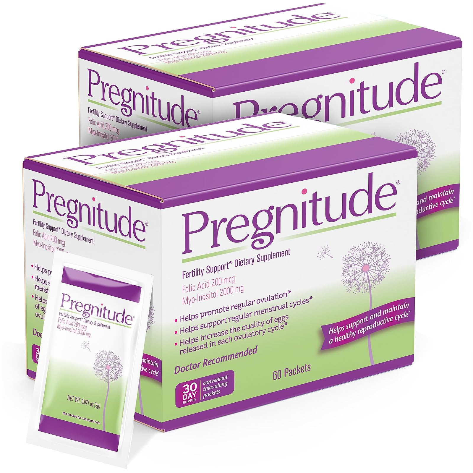 Pregnitude fertility support packets