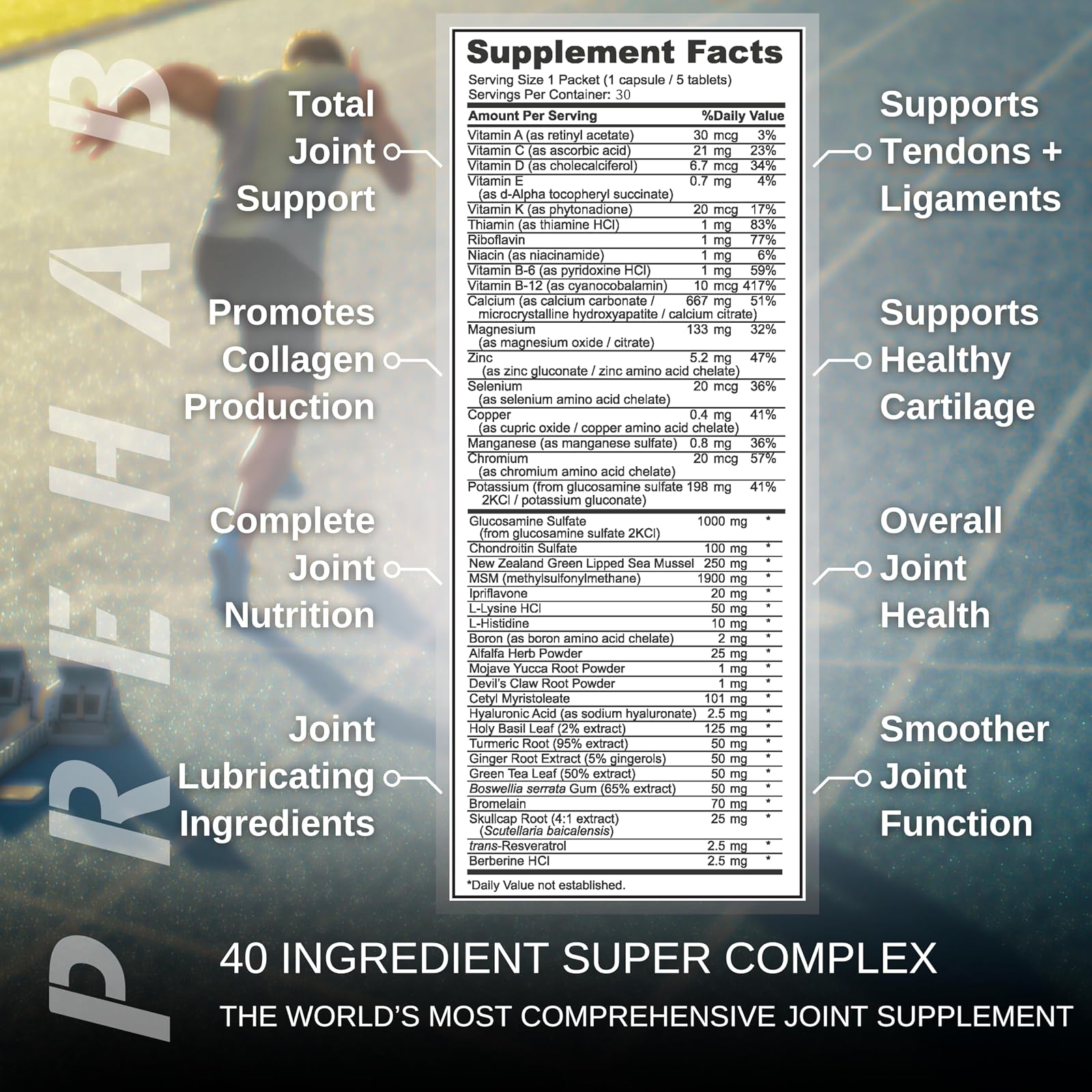 PREHAB multivitamin for active lifestyles