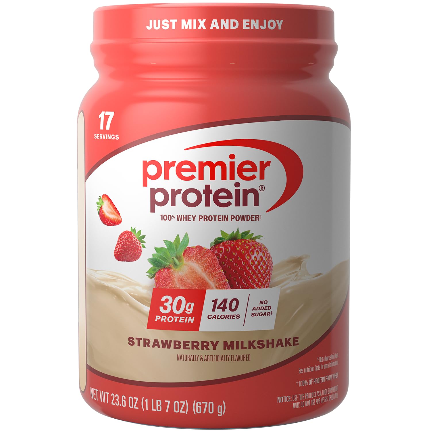 Premier Protein Strawberry flavour powder