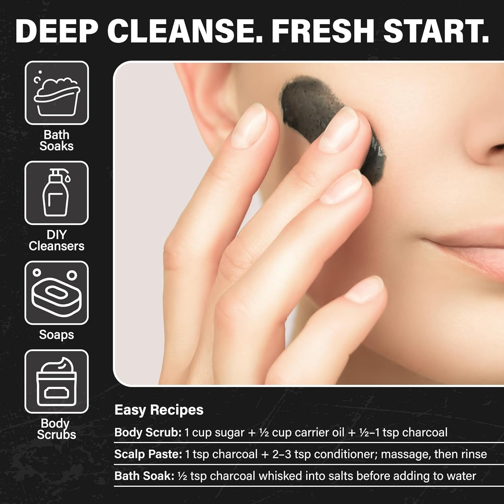 premium activated charcoal for cleansing