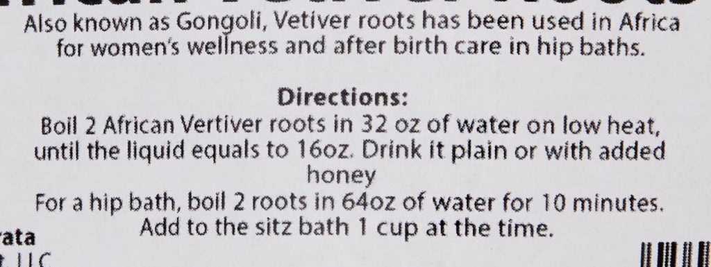 premium African Vetiver roots tea