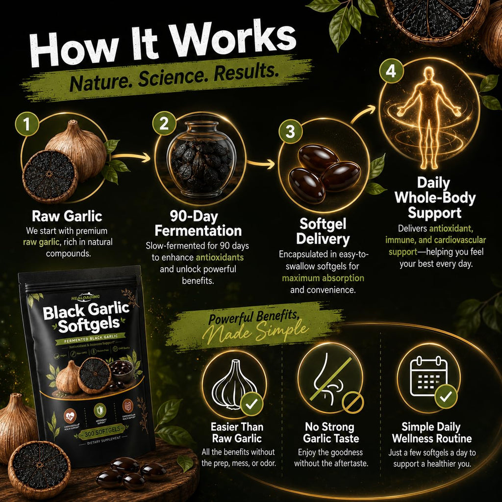 premium aged garlic extract capsules