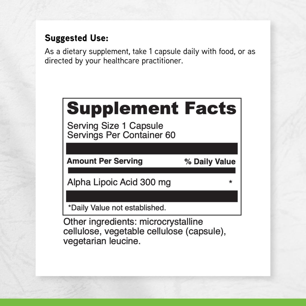 premium alpha lipoic acid capsules