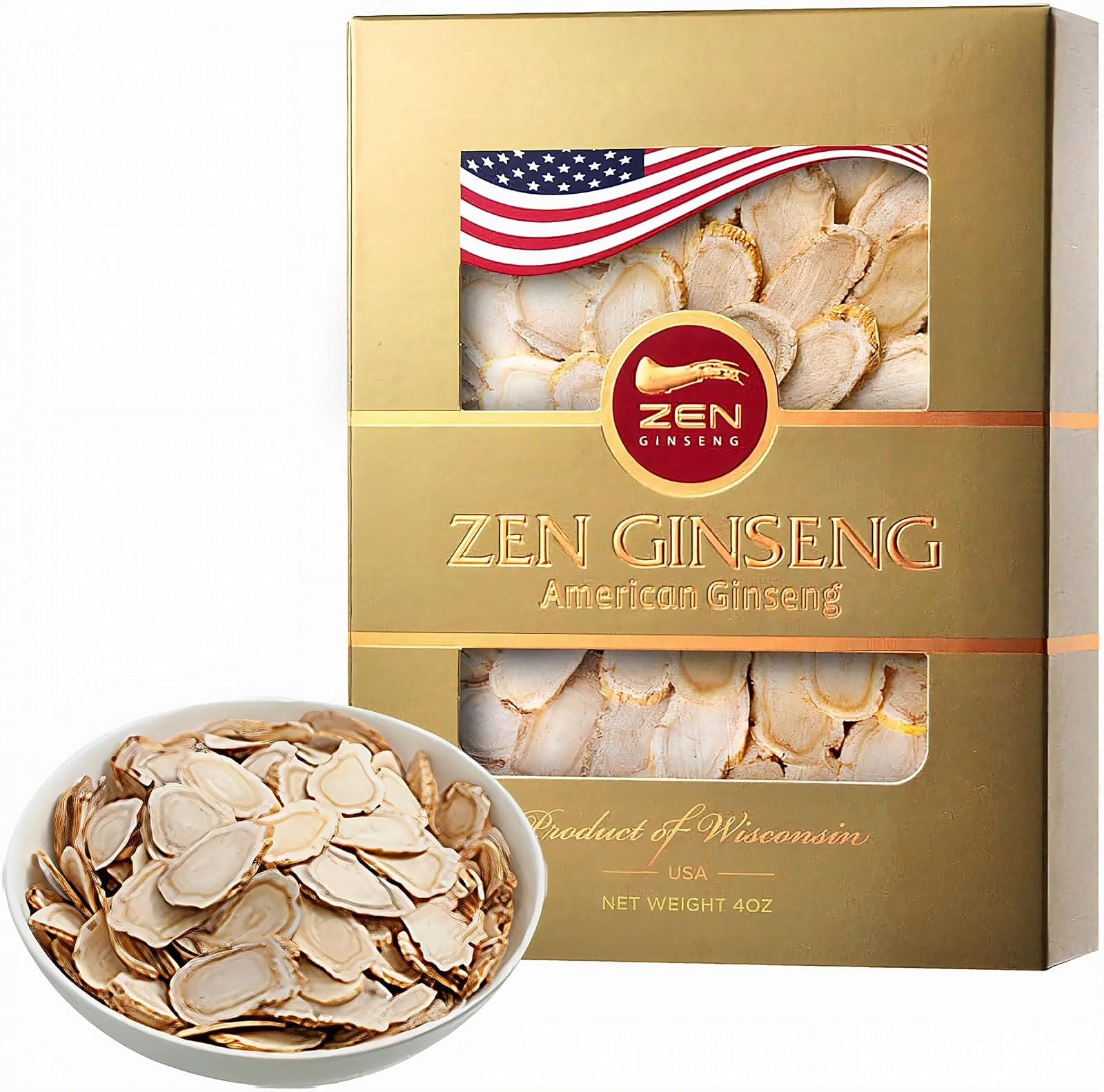 premium American Wisconsin ginseng slices
