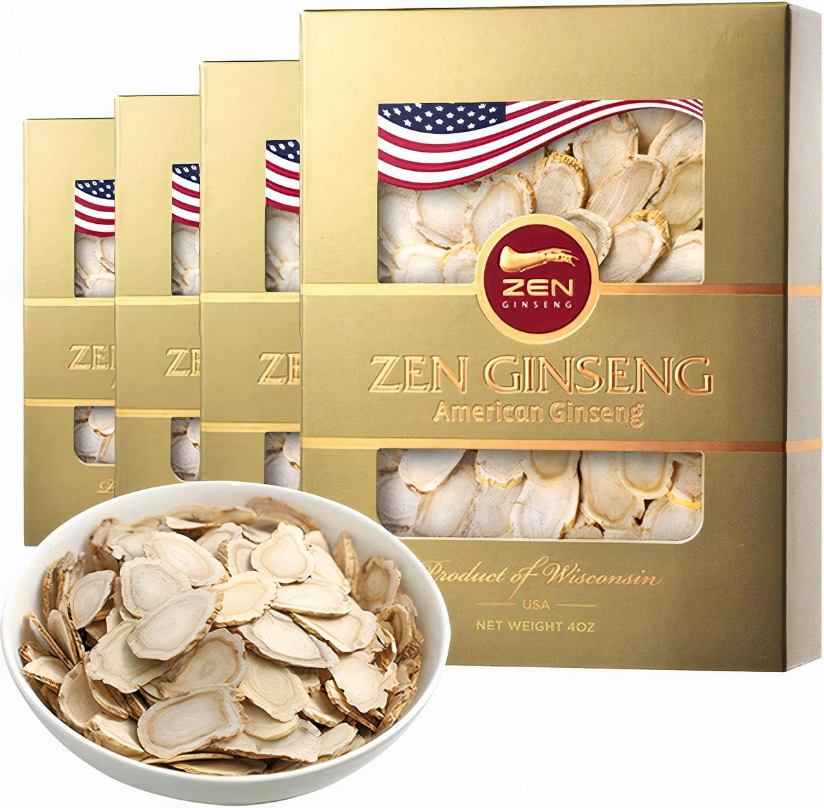 premium American Wisconsin ginseng slices