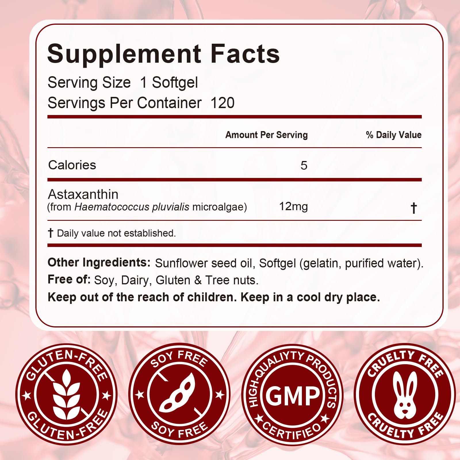 Premium antioxidant softgels for longevity