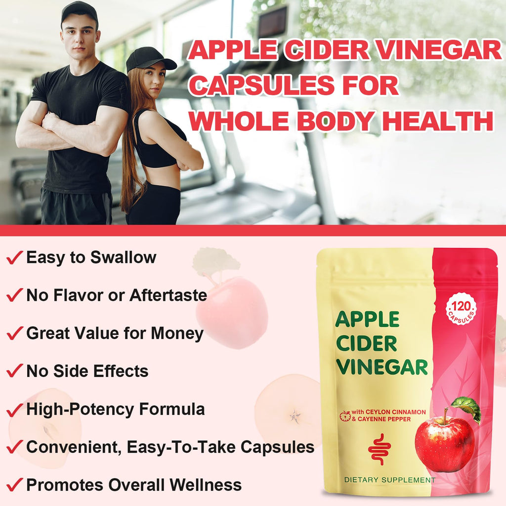 premium apple cider vinegar 500 mg capsules