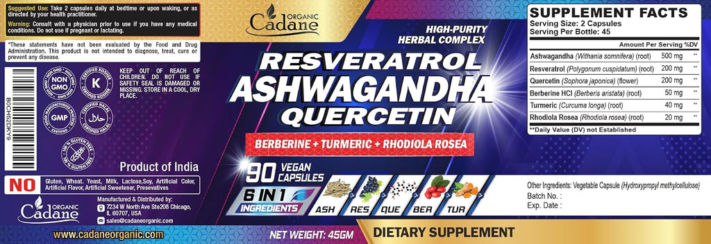 Premium ashwagandha capsules for stress relief