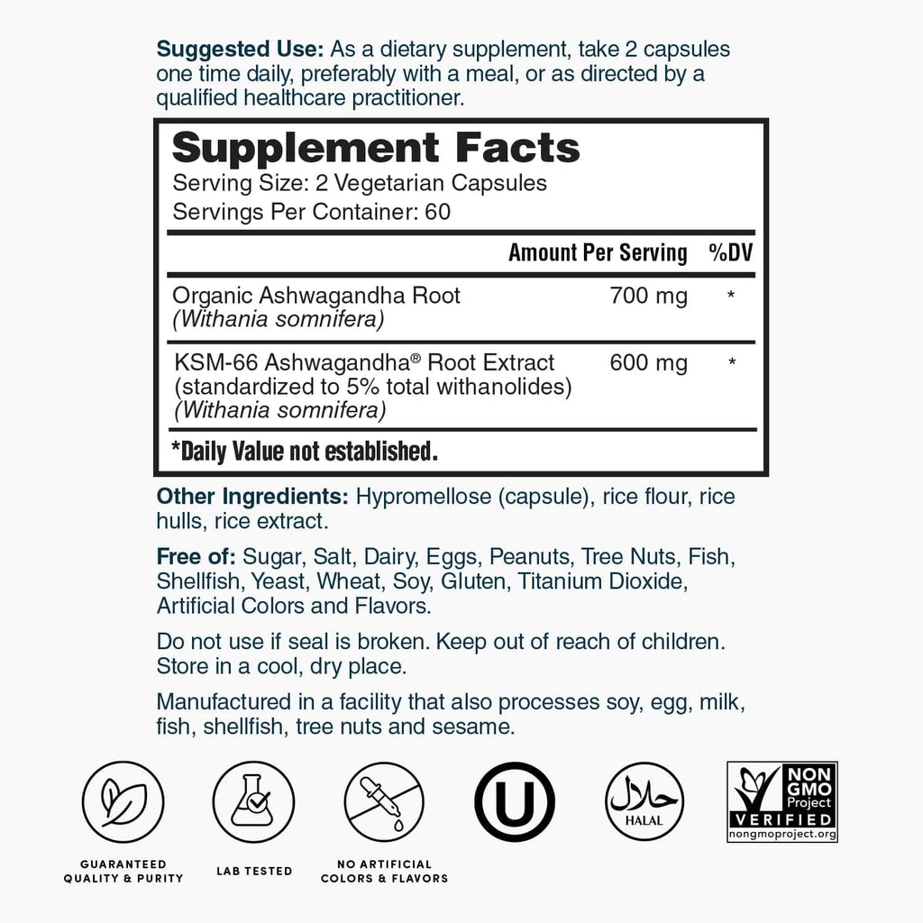 Premium ashwagandha KSM 66 for overall wellness