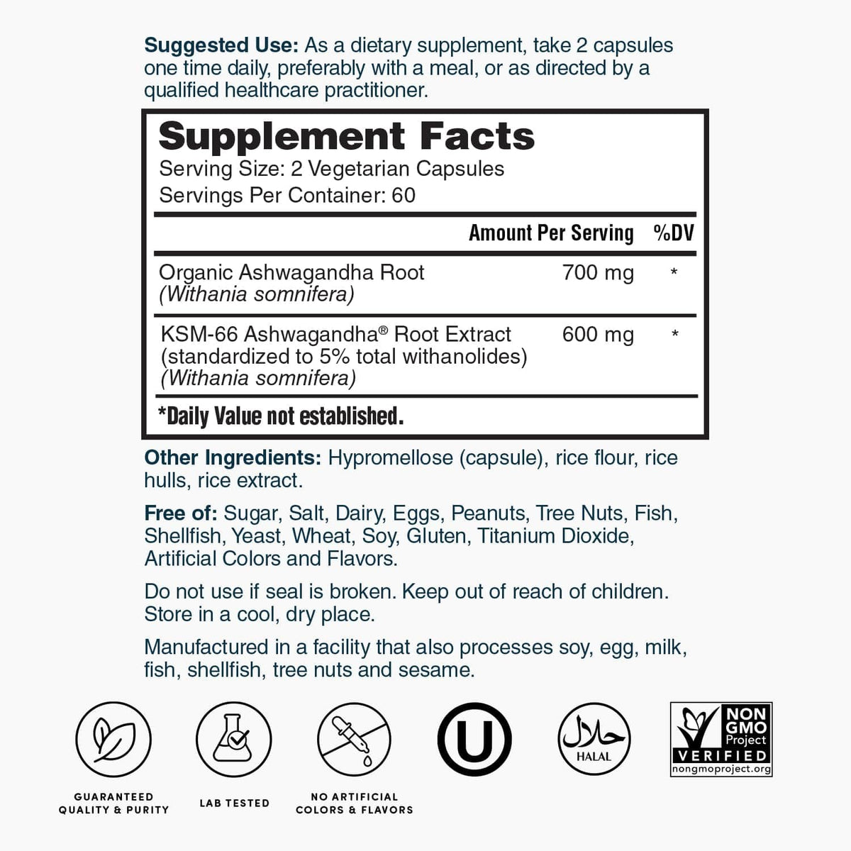 Premium ashwagandha KSM 66 for overall wellness
