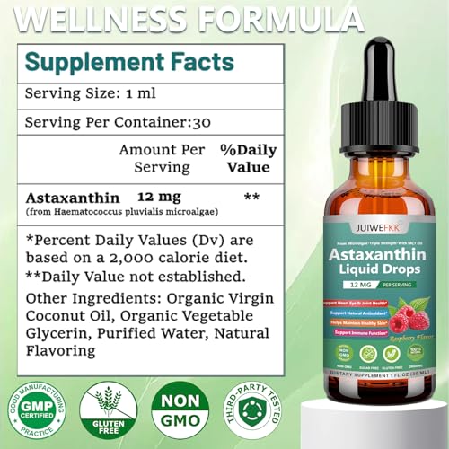 Premium Astaxanthin liquid for energy boost