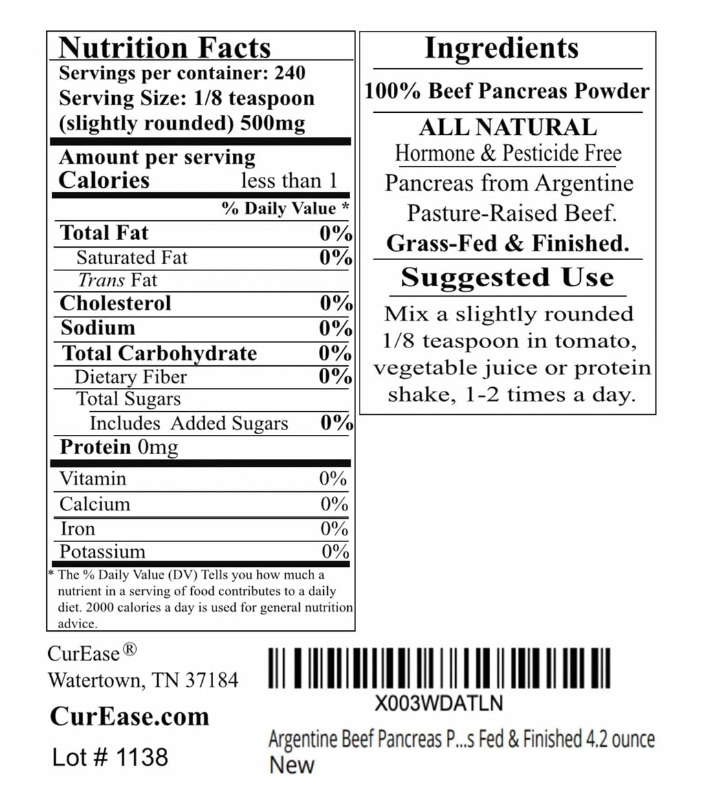 premium beef pancreas extract for vitality
