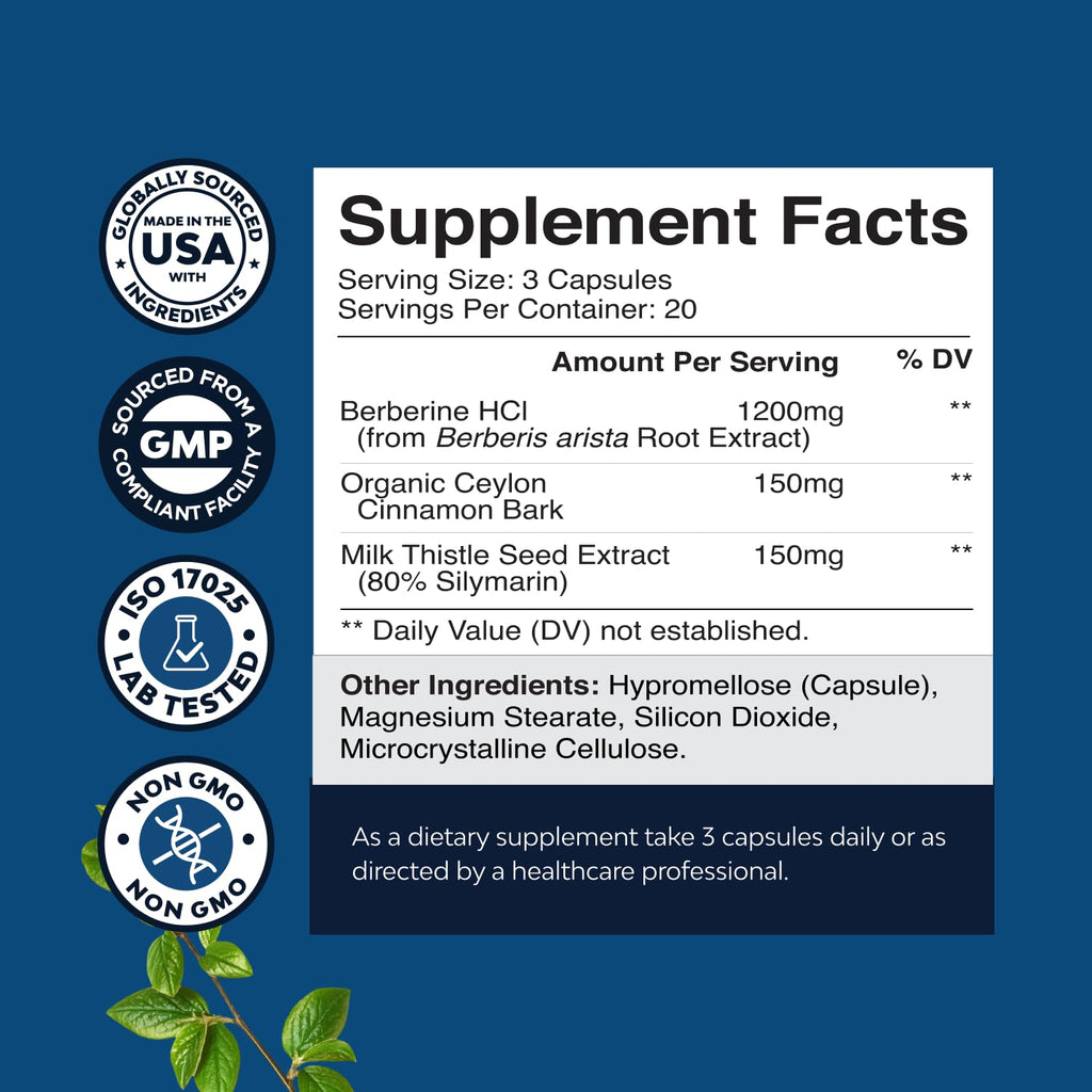 premium berberine hcl with herbal benefits