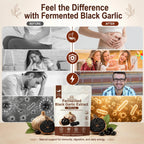Premium black garlic antioxidant properties