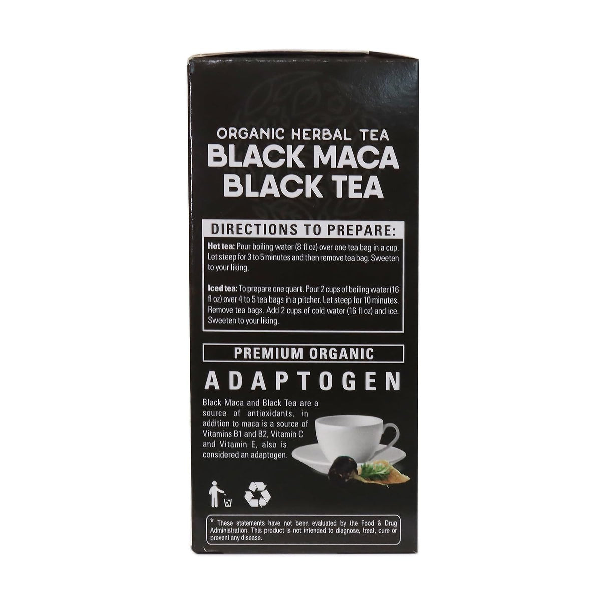 premium black maca herbal tea