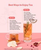 Premium black rooibos tea bags