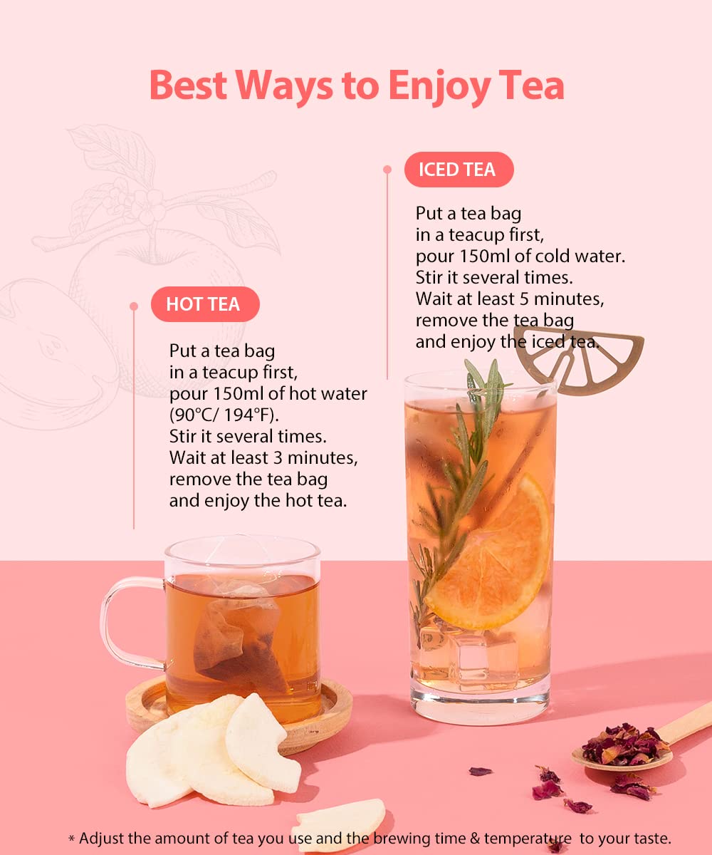 Premium black rooibos tea bags