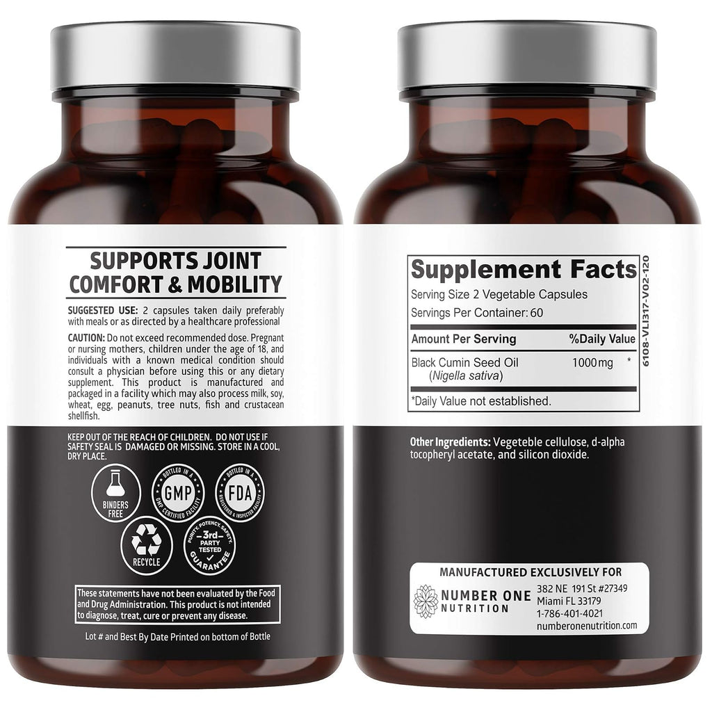 premium black seed oil capsules