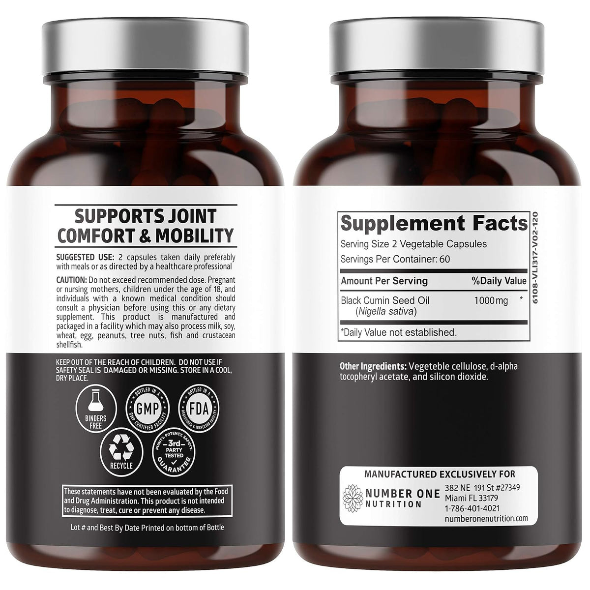 premium black seed oil capsules
