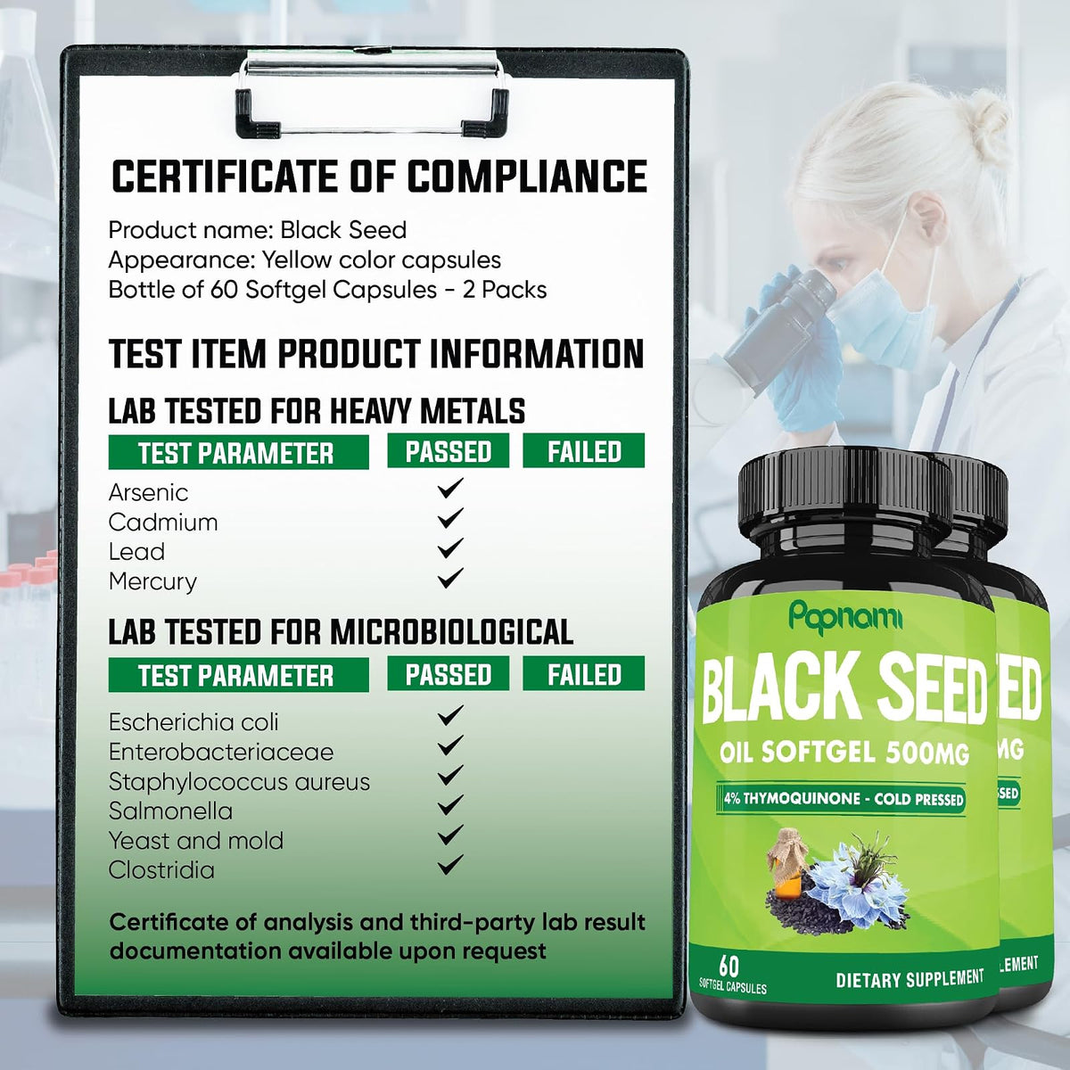 premium black seed oil capsules