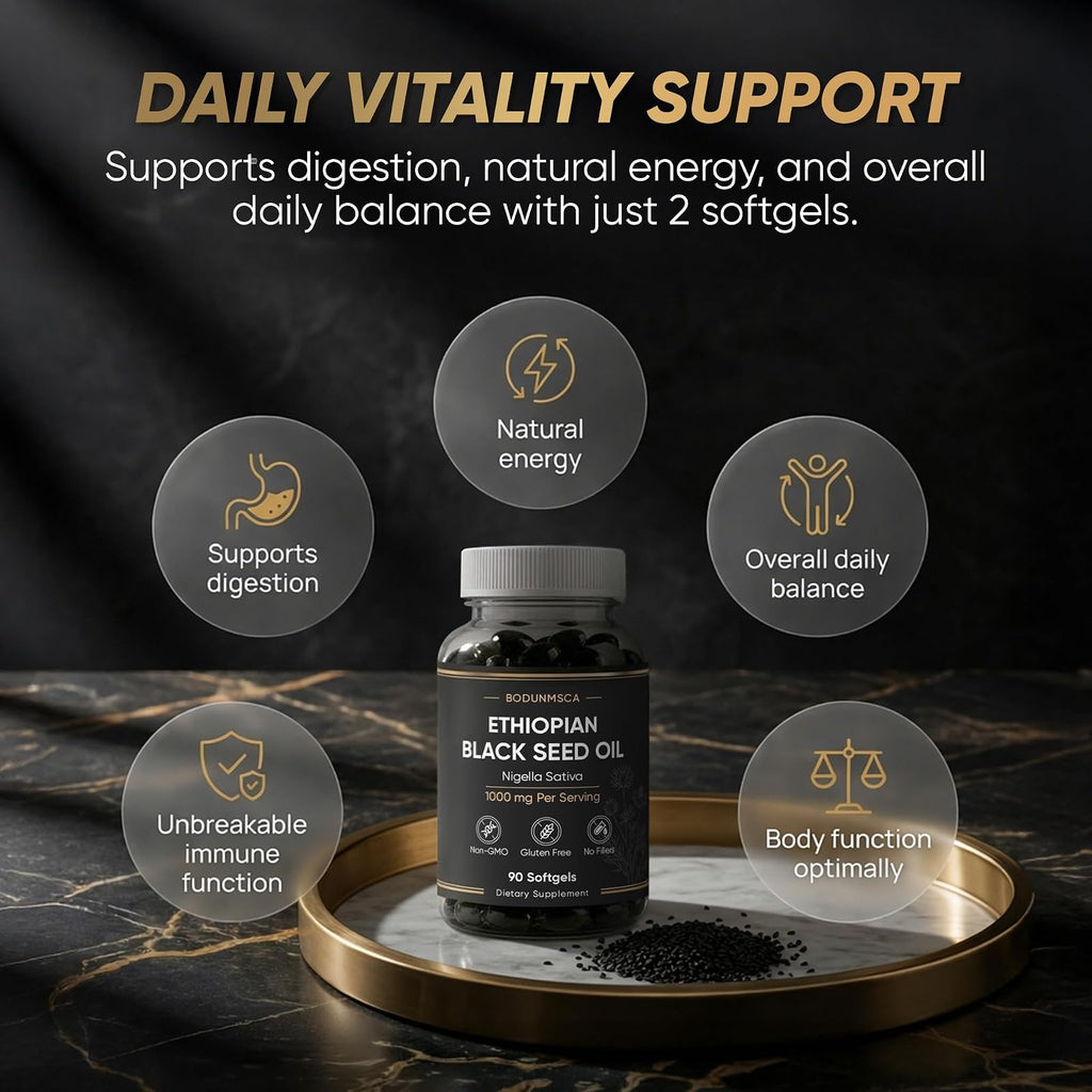 premium black seed oil capsules