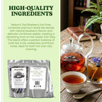 premium black tea with blueberry