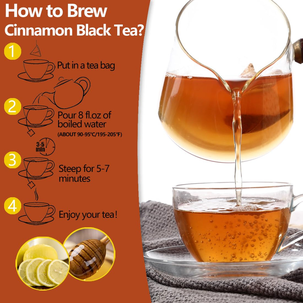 premium black tea with cinnamon