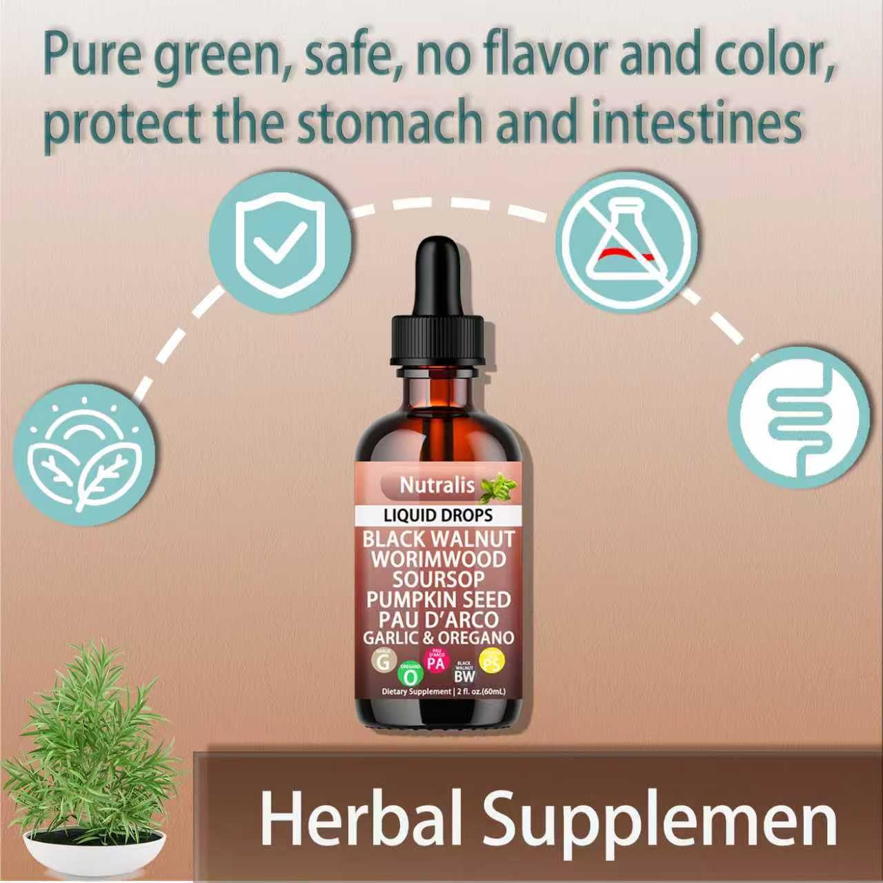premium black walnut wormwood drops