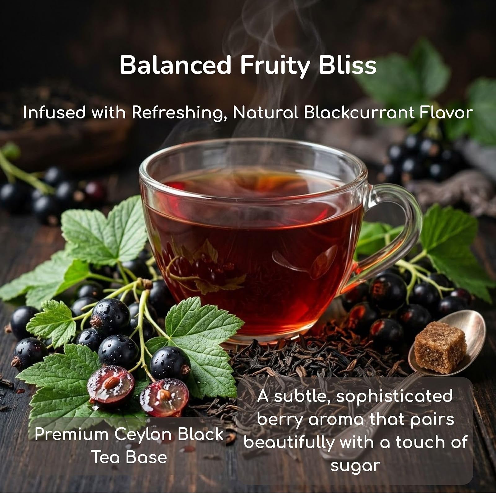 Premium blackcurrant infusion for tea lovers