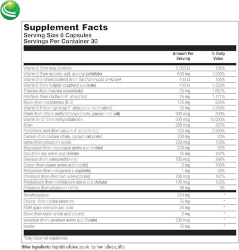 Premium blended vitamin formula