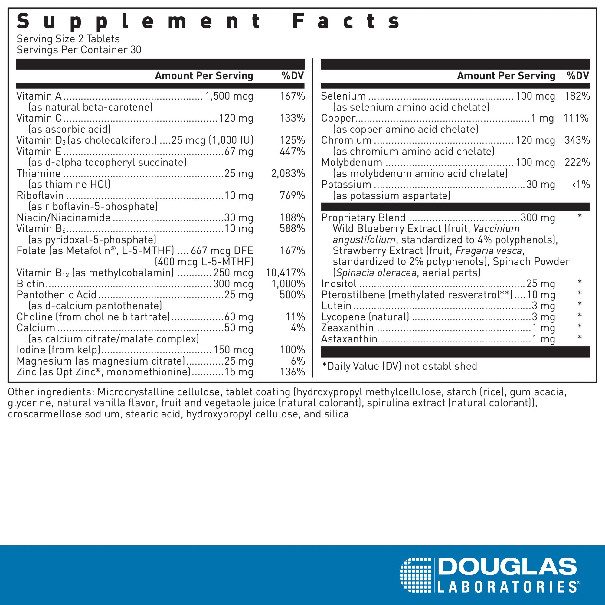 premium blended vitamin & mineral supplements for vitality