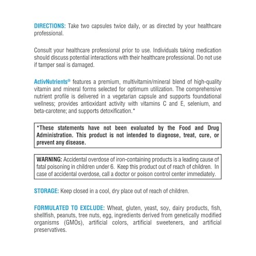 premium blended vitamin & mineral supplements