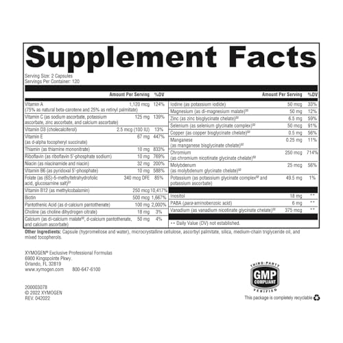 premium blended vitamin & mineral support