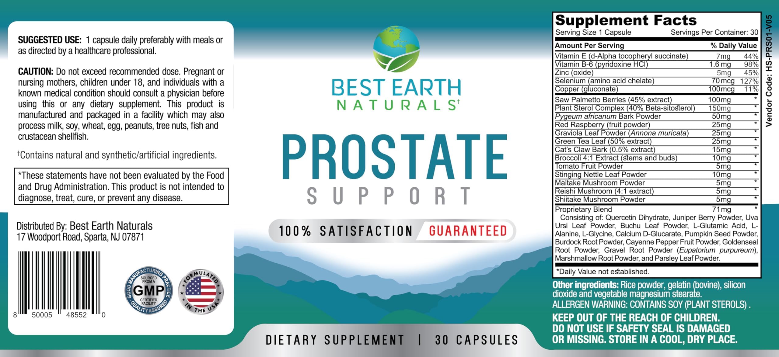 premium blended vitamin & mineral support