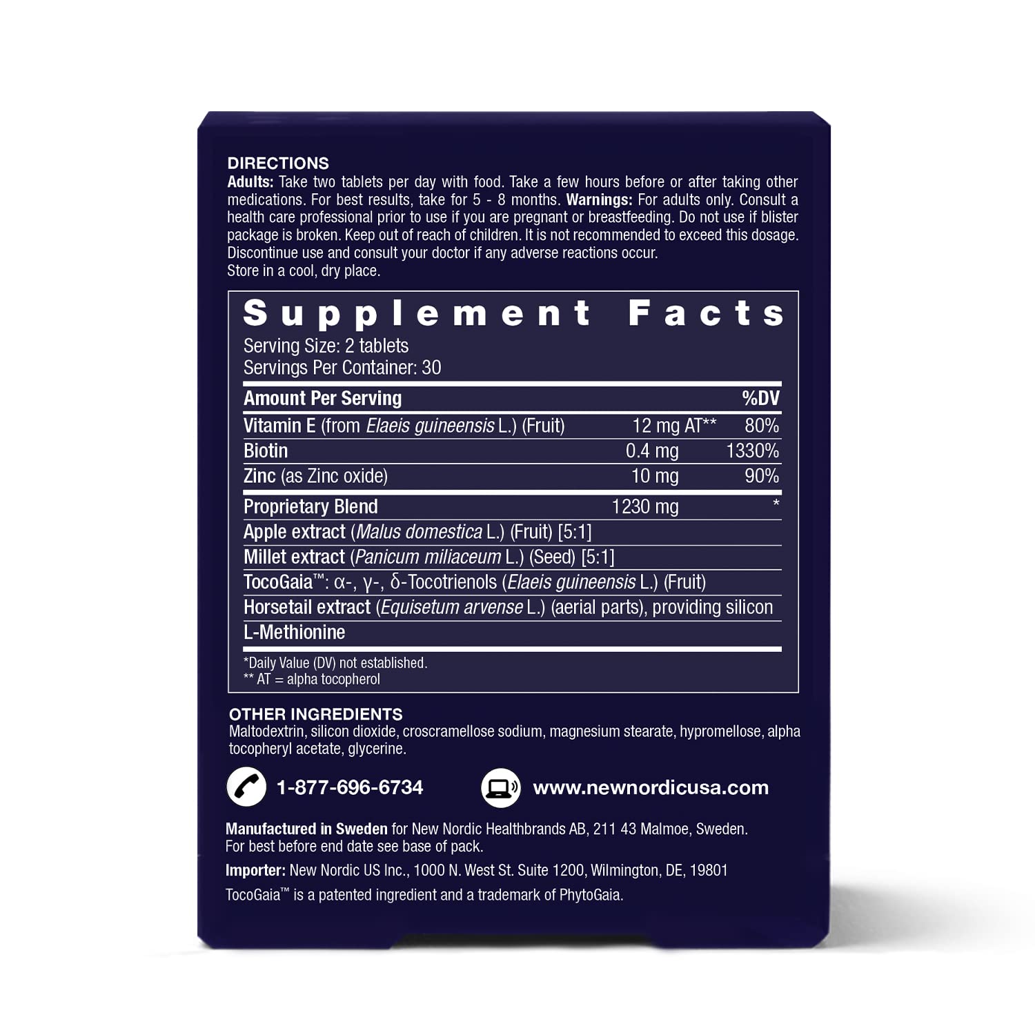 premium blended vitamin supplements for hair
