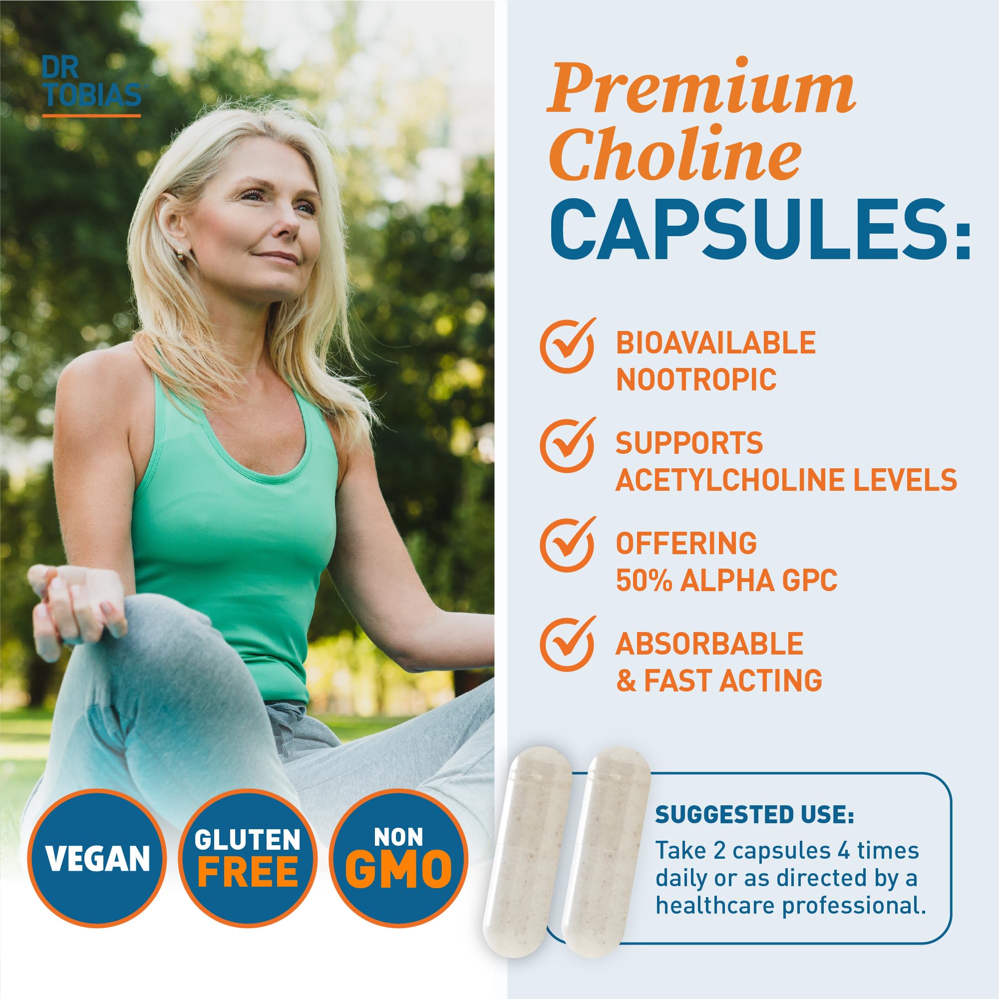 Premium blended vitamin supplements for memory