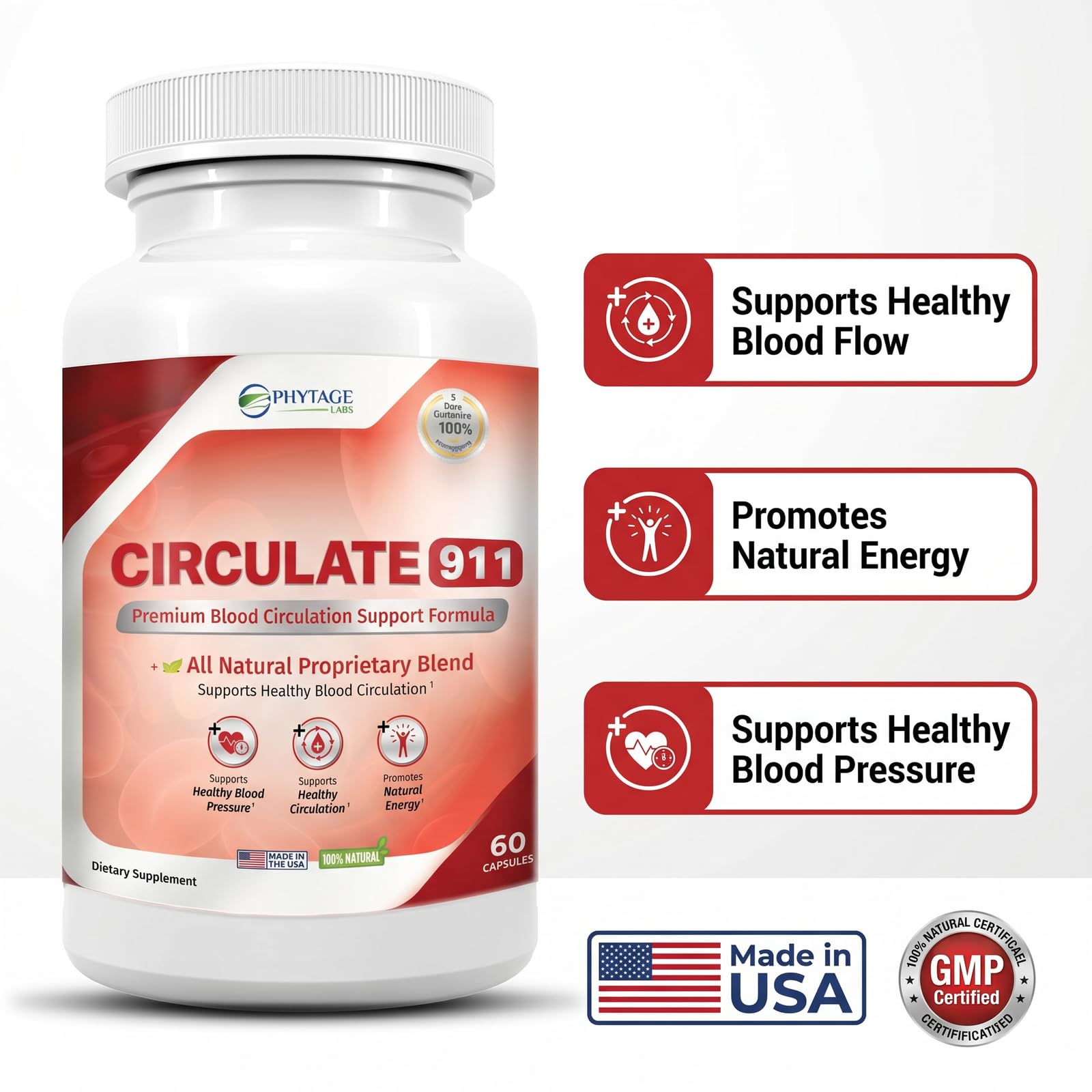 premium blood flow support with olive leaf