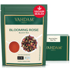premium blooming rose black tea