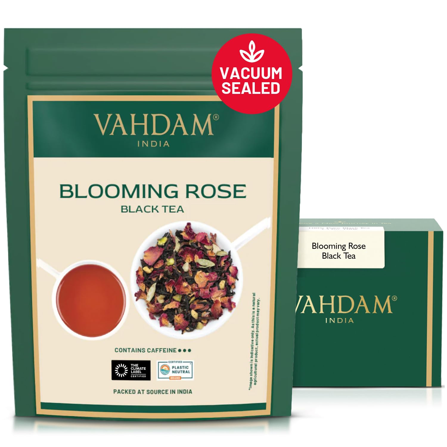premium blooming rose black tea