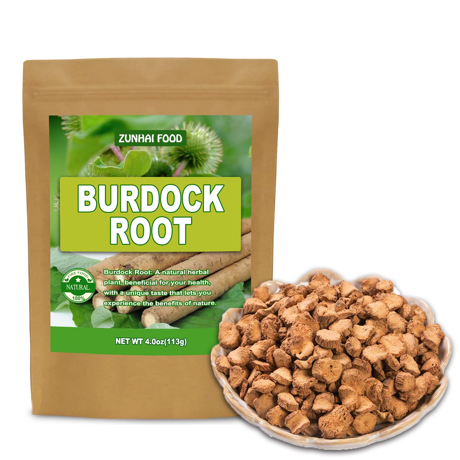 premium burdock root for detox support