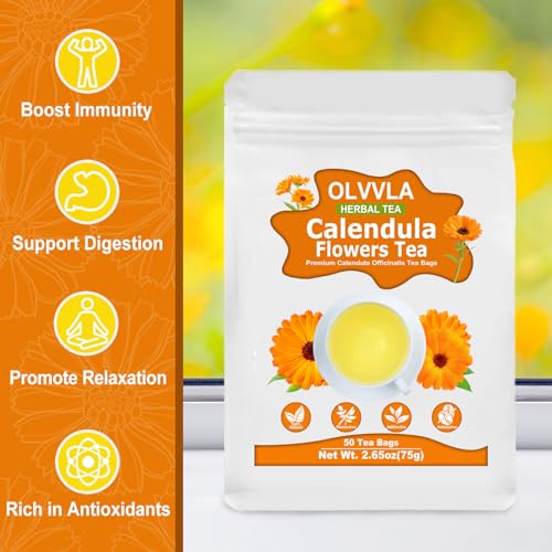 premium calendula flowers tea blend