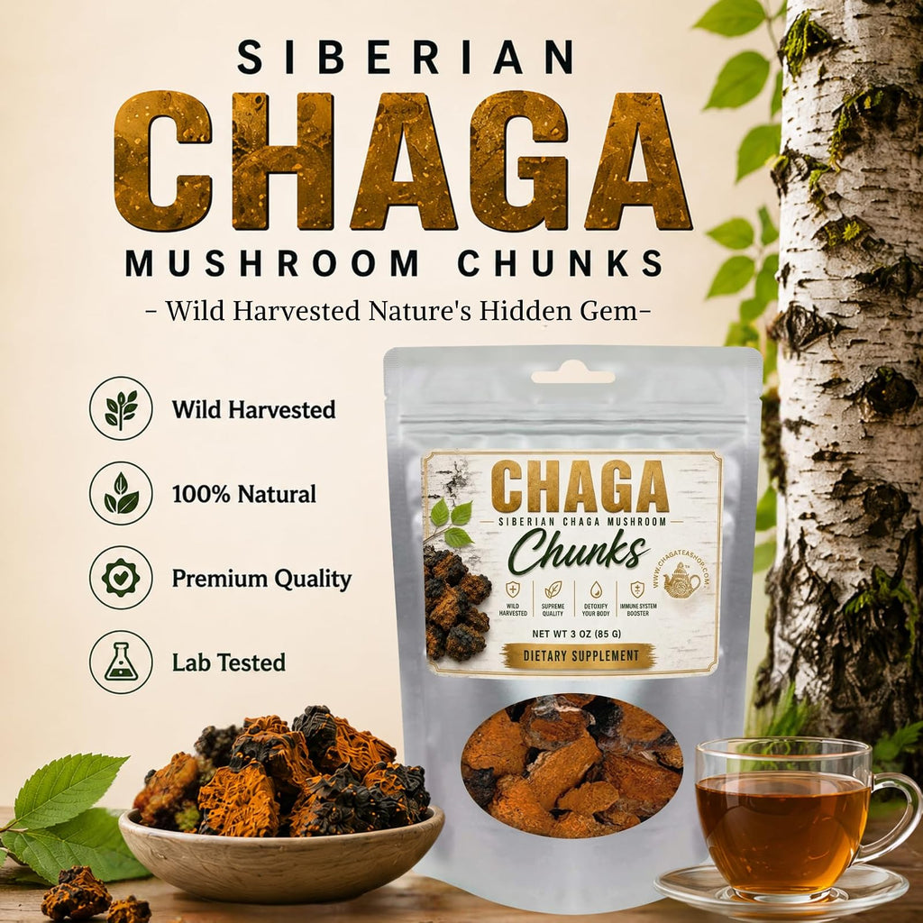 premium chaga chunks for health