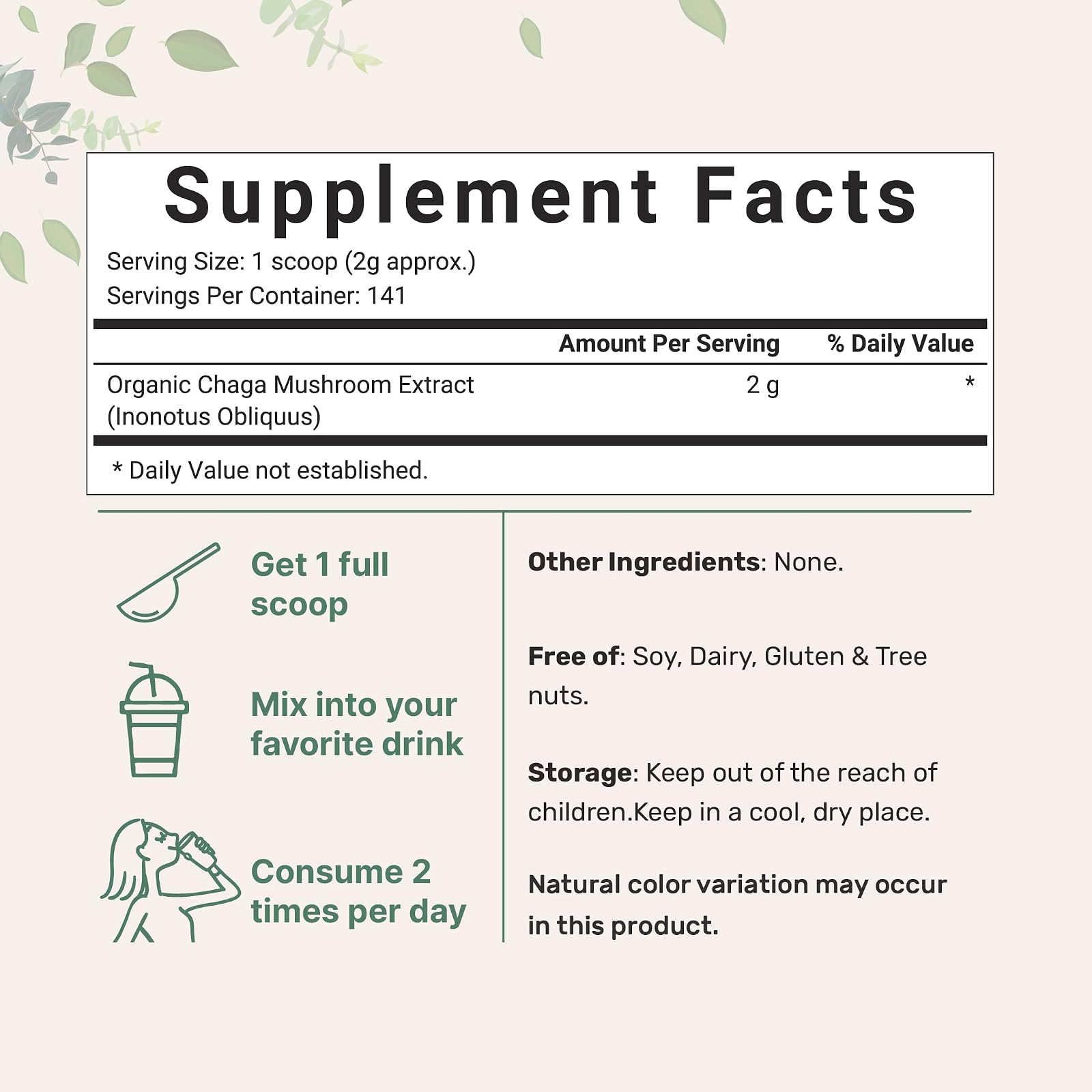 premium chaga extract for wellness