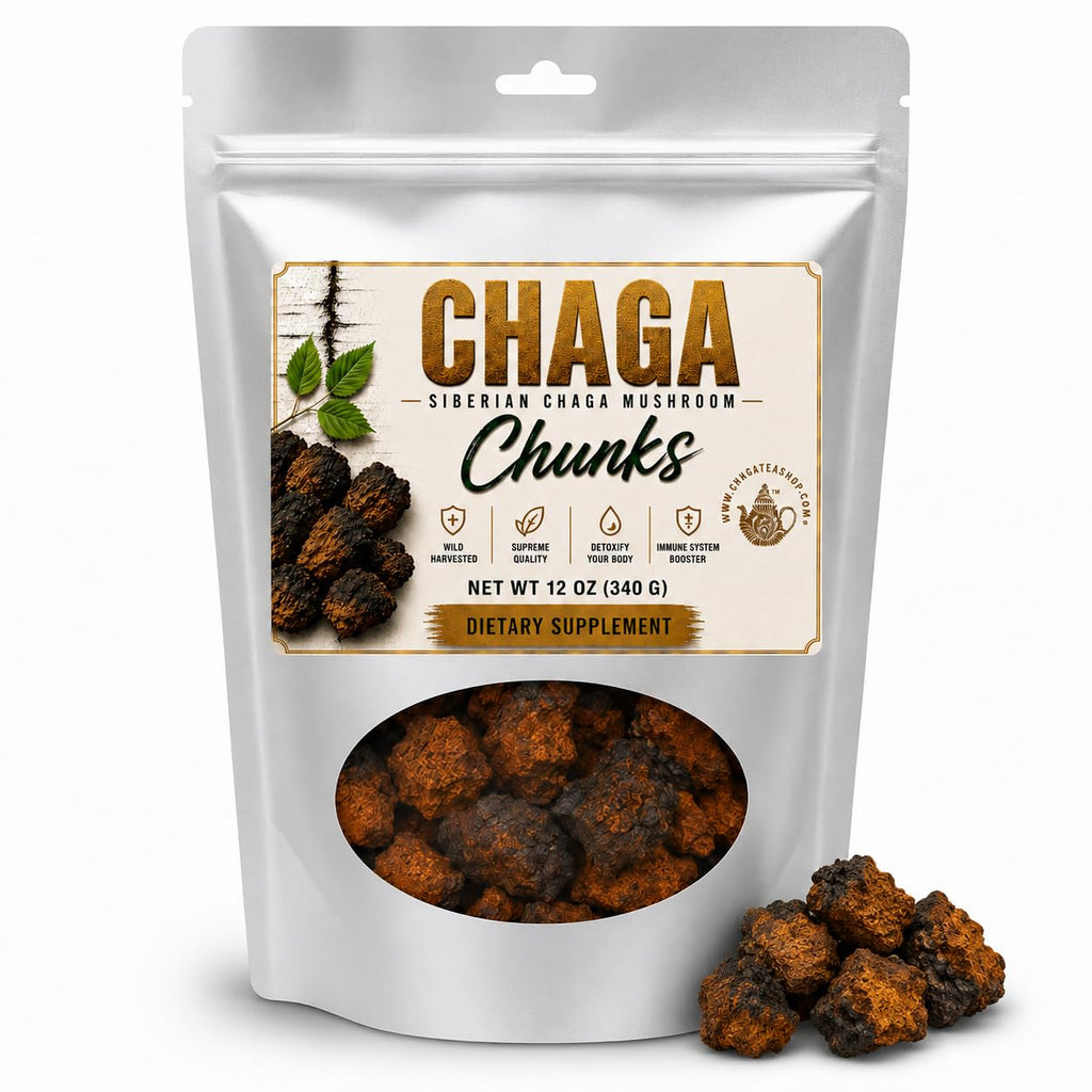 premium chaga mushroom chunks