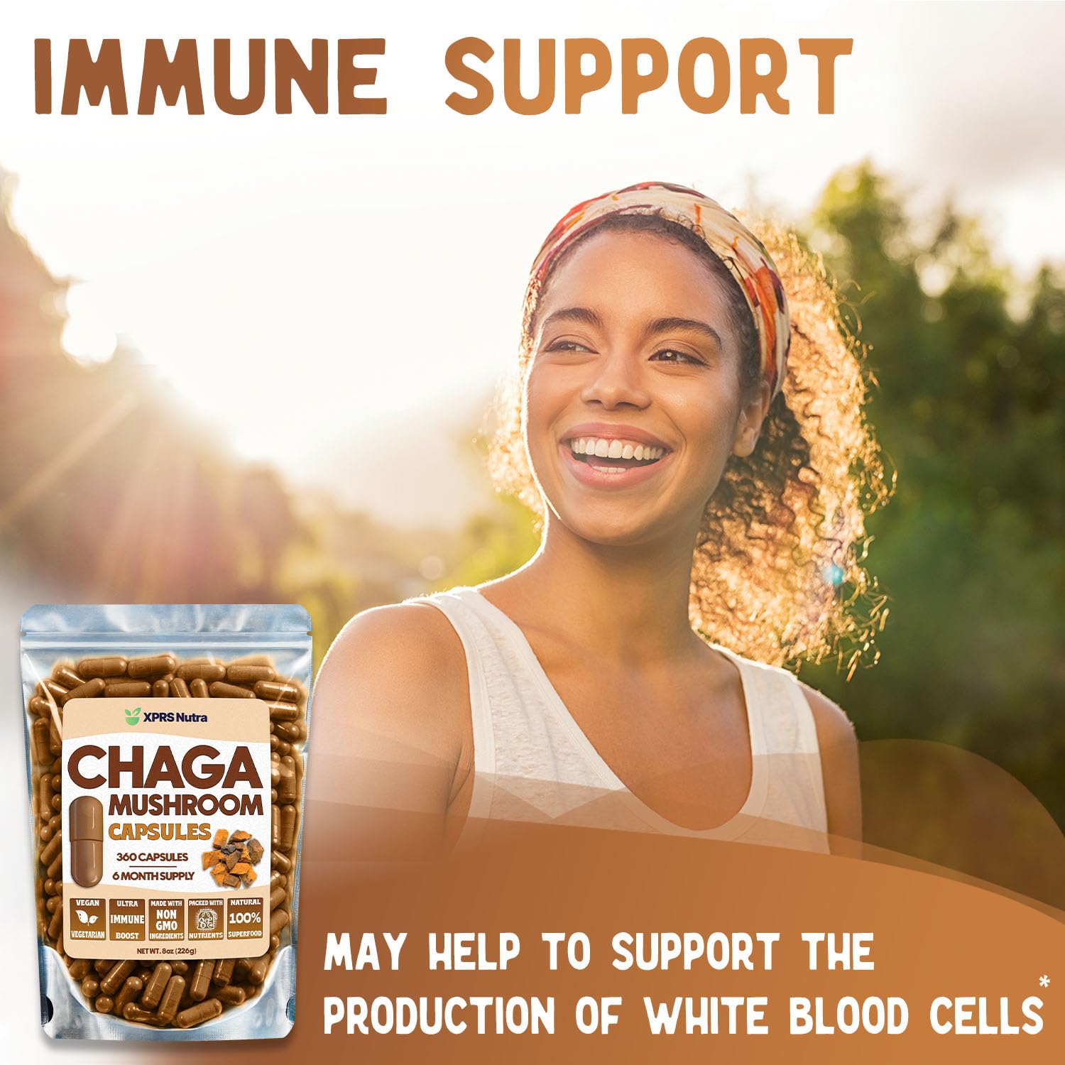 premium chaga mushroom supplement