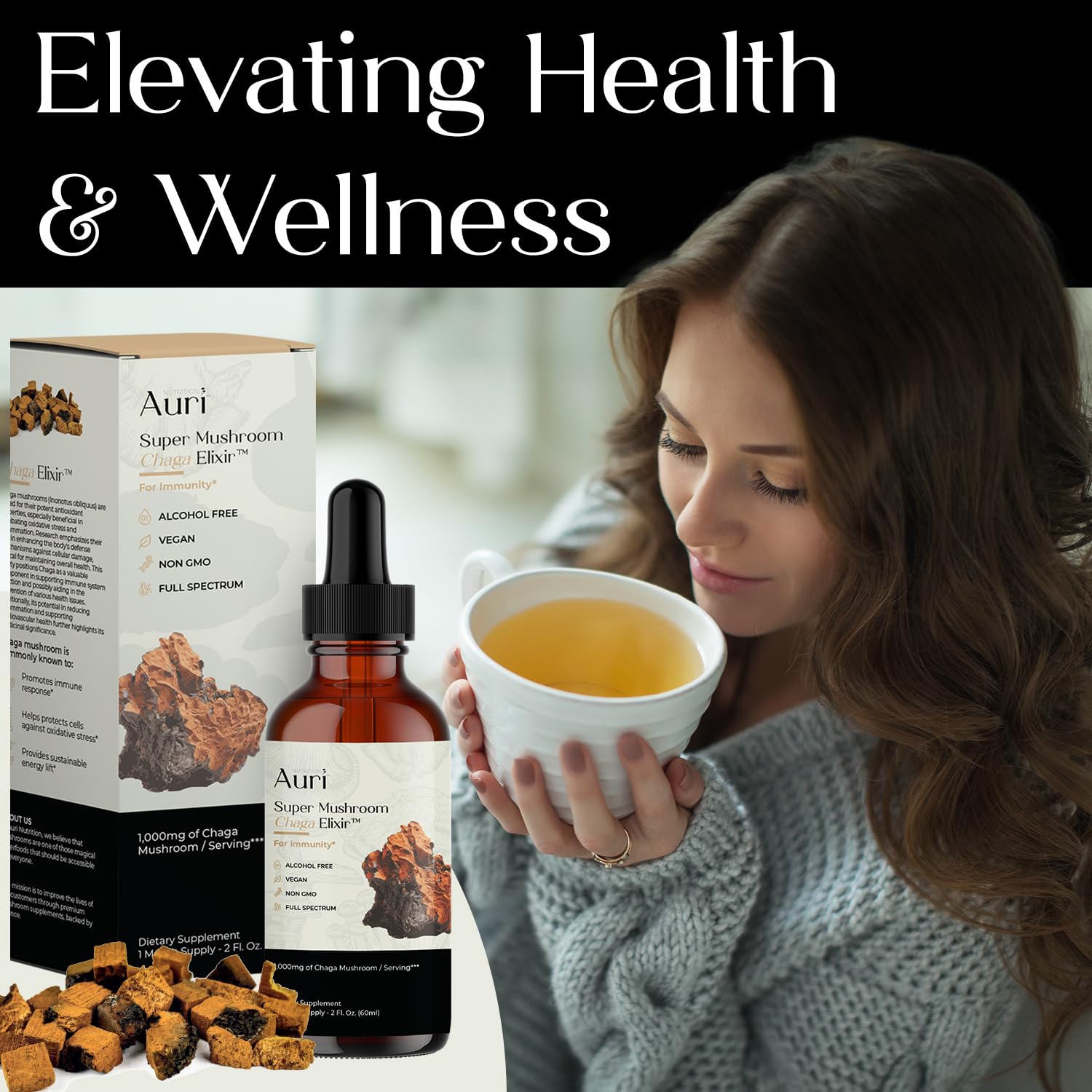 premium chaga tincture for health