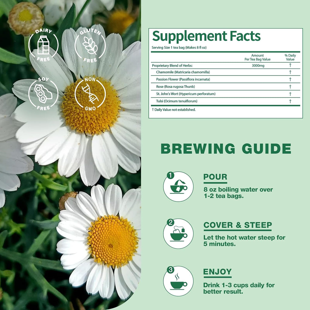 premium chamomile tea bags