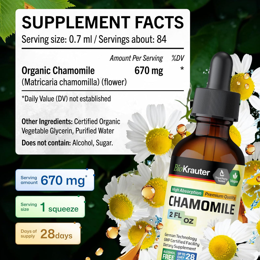premium chamomile tea concentrate